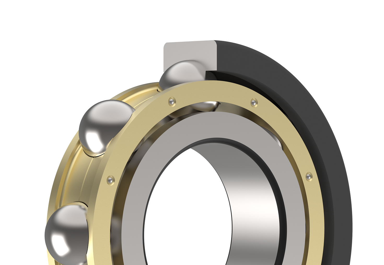 Electrically insulated deep groove ball bearings