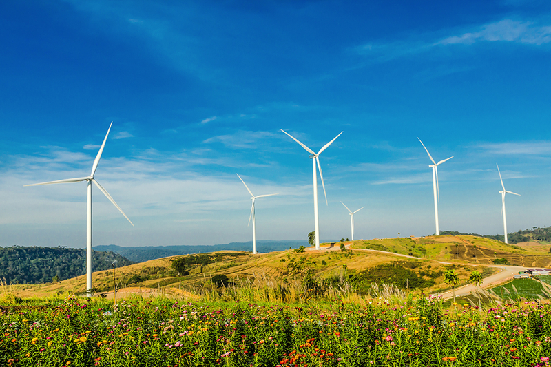 We move the blades of clean energy